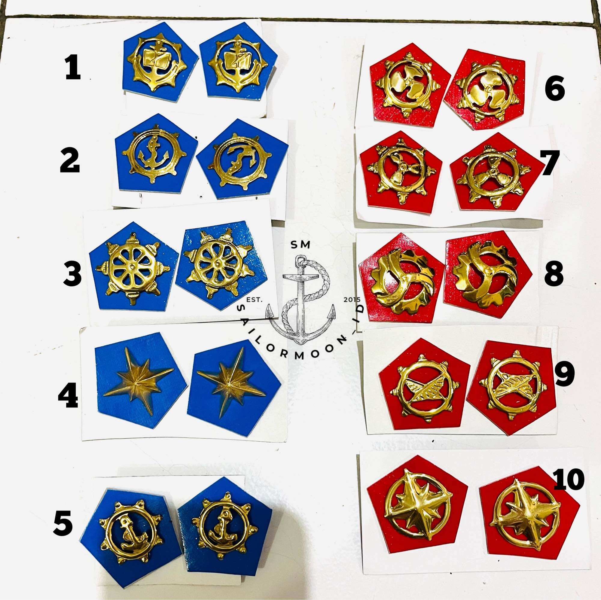 CORPSTEKEN AKRILIK MERAH PELAUT JANTRA MERAH JANTRA PELAYARAN MONOKRAH ...