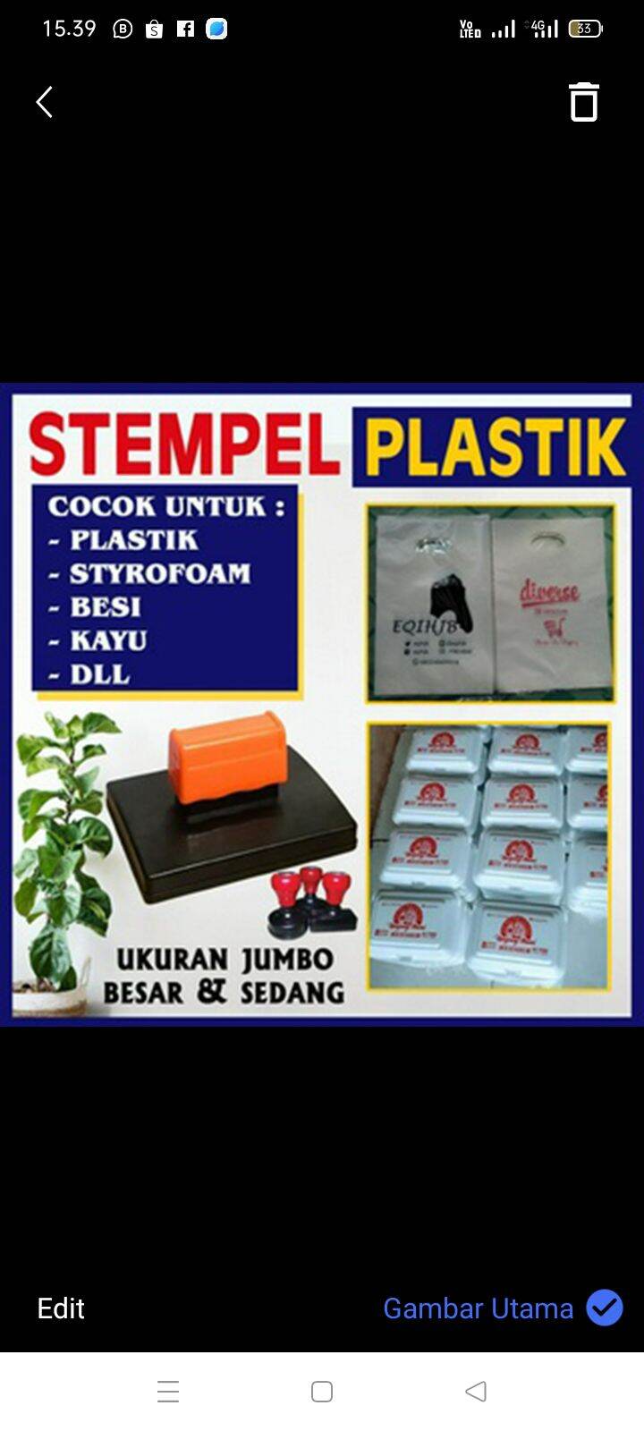 StempelKardus|Stempel Plastik|Stempel Box Makanan|Stempel Besar|Stempel ...