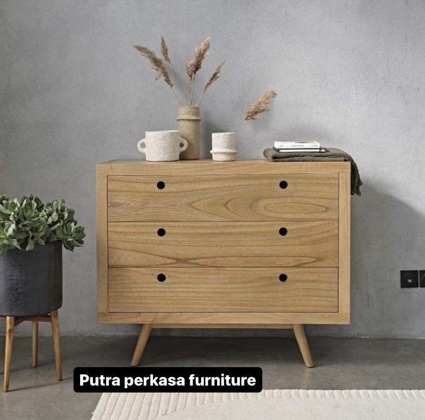 Kabinet kayu jati | meja nakas kayu jati | meja samping kayu jati ...