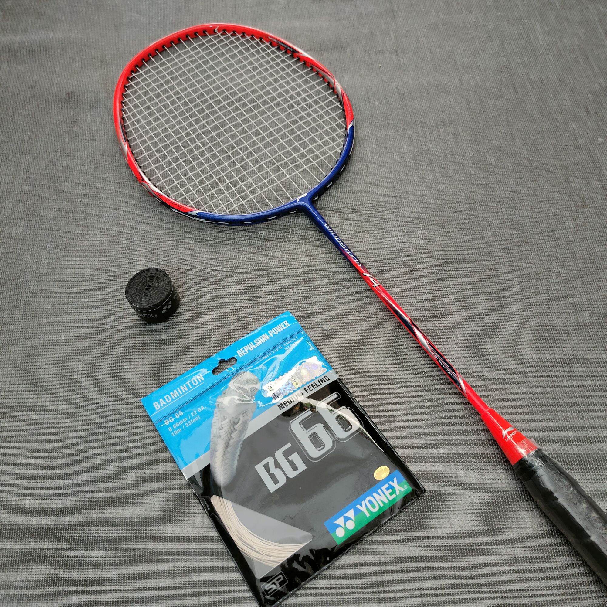RAKET BADMINTON YONEX IMPOR 30 LBS FULLSET SIAP PAKAI GRATIS TAS DAN ...