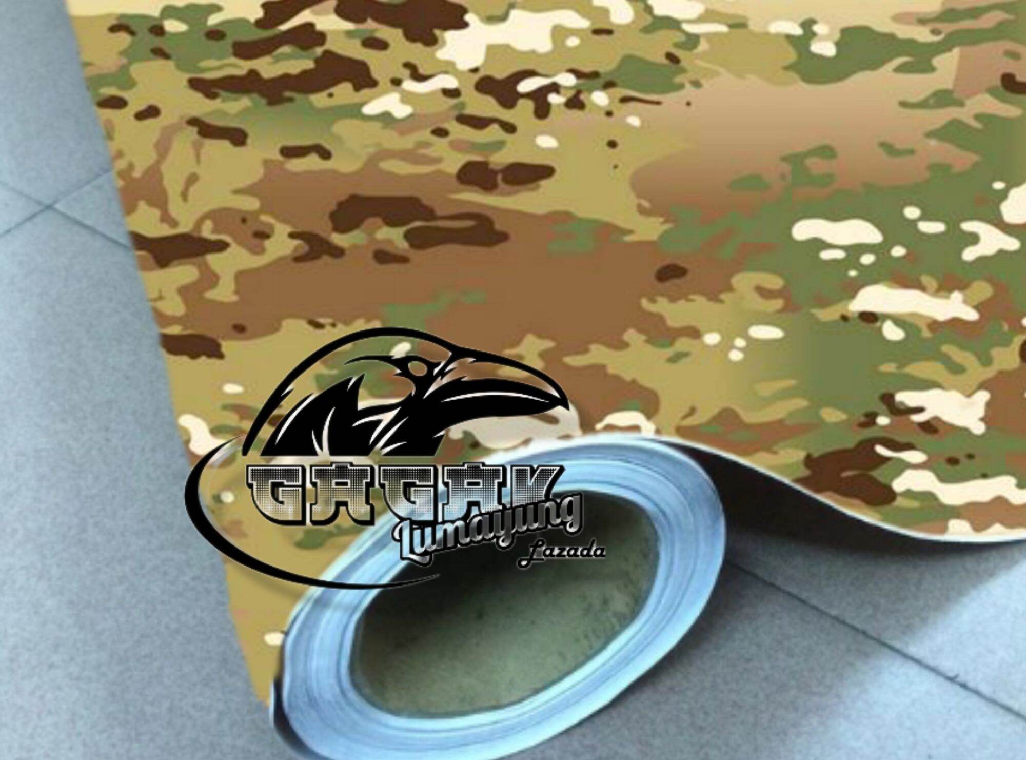 Stiker camo 25x50cm Loreng Multicam | Lazada Indonesia