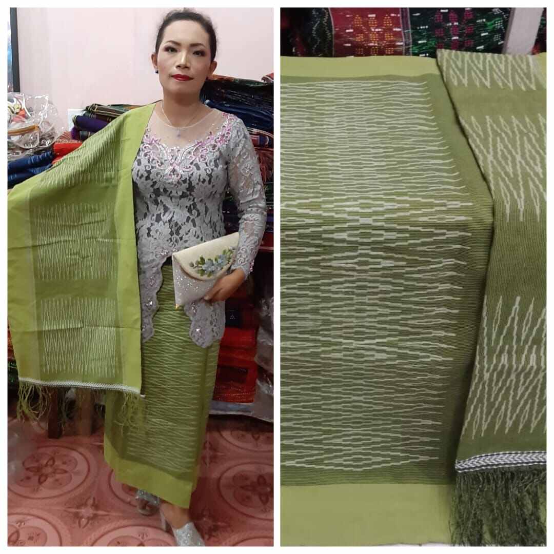 SONGKET TENUN BATAK HIJAU MUDA SARUNG DAN SELENDANG TENUN SONGKET ...