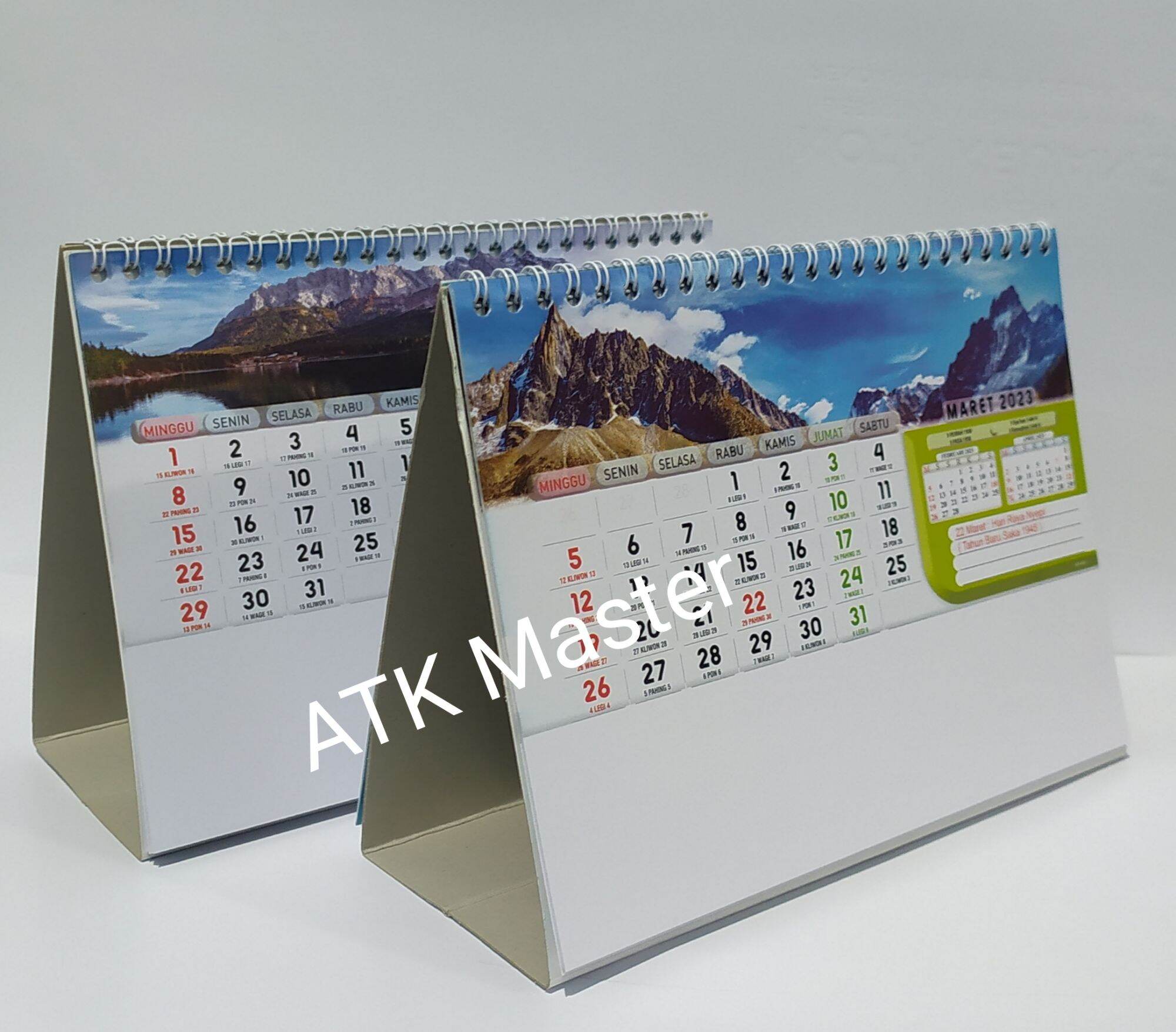 Kalender meja motif pemandangan 2023 | Lazada Indonesia