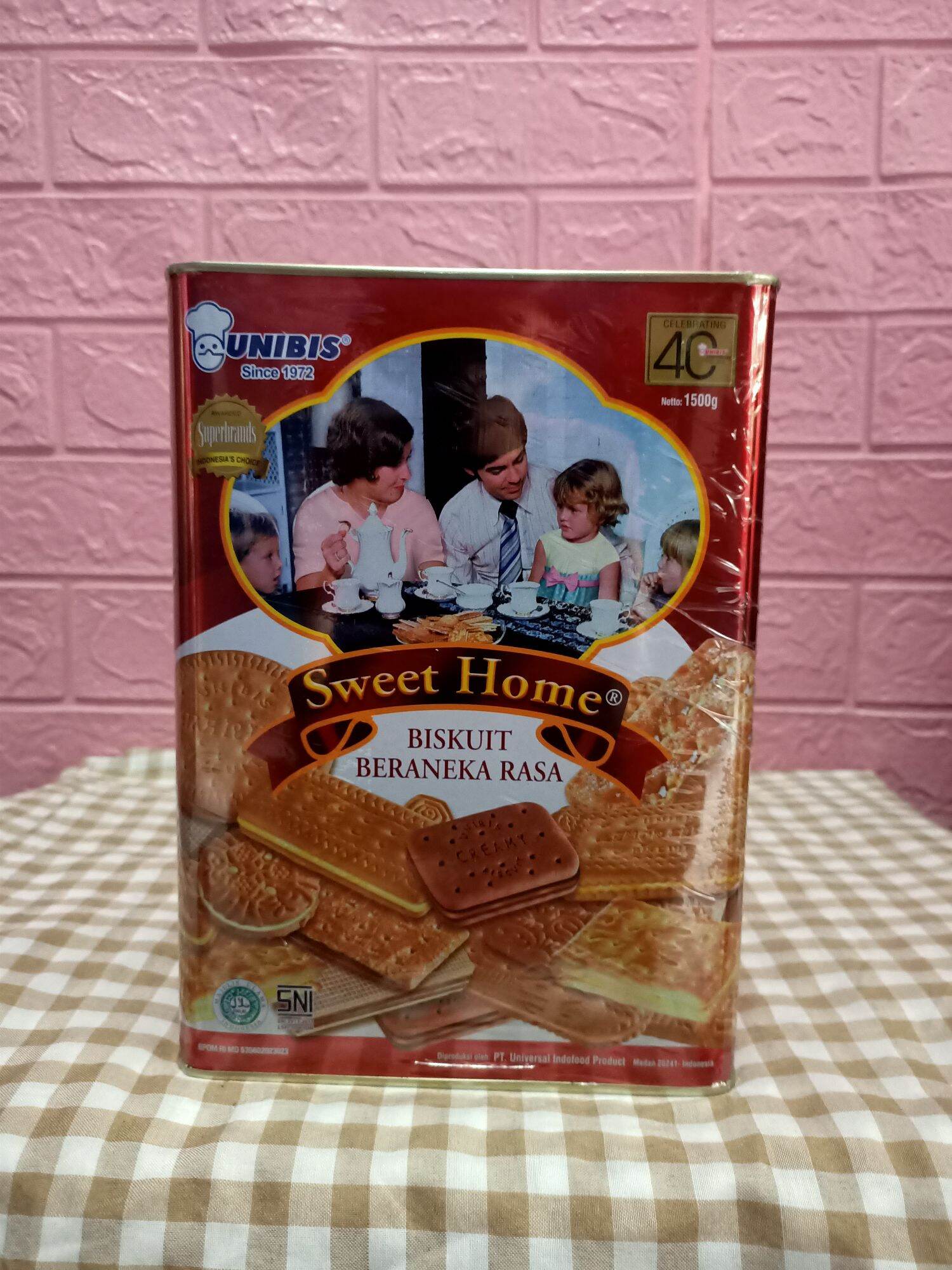Biskuit unibis kaleng 1500 gr dan 650 gr,kue lebaran enak murah meriah ...