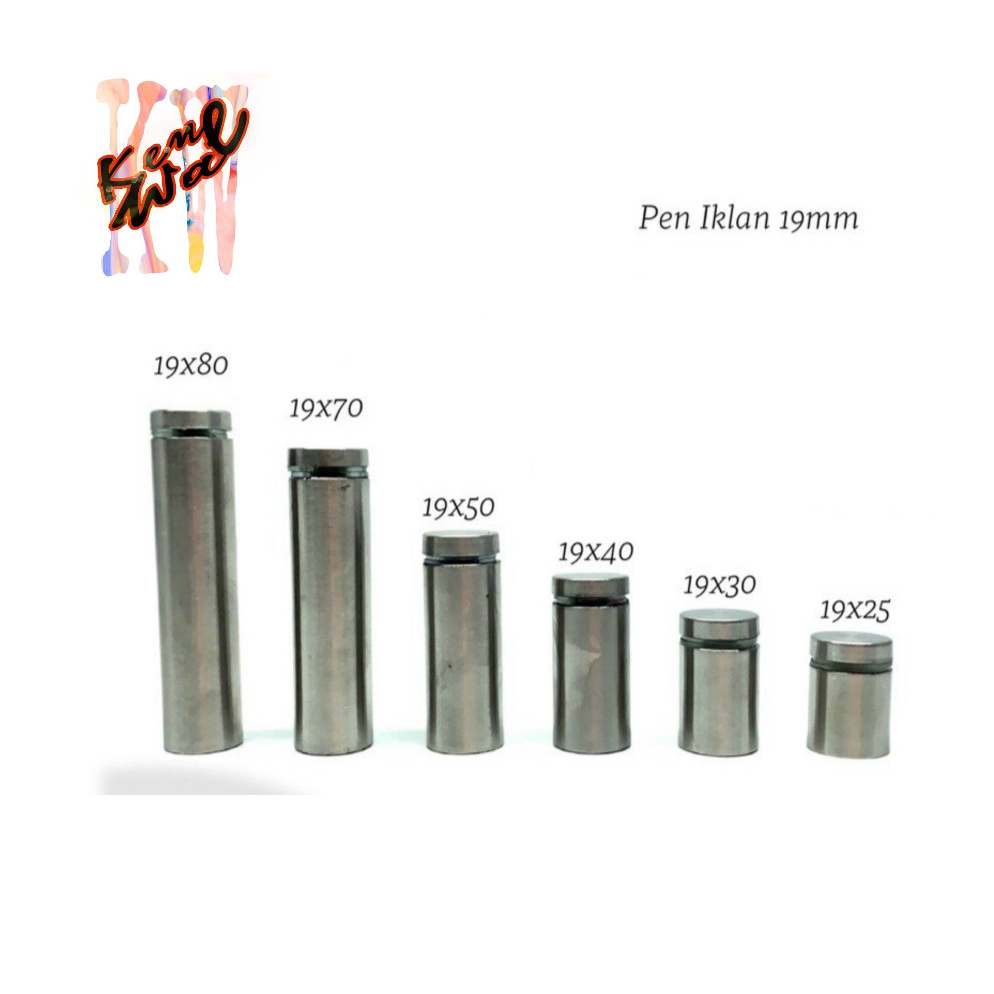 Pen Baut Iklan Kaca | Jepit Akrilik | Stainless Steel | Lazada Indonesia