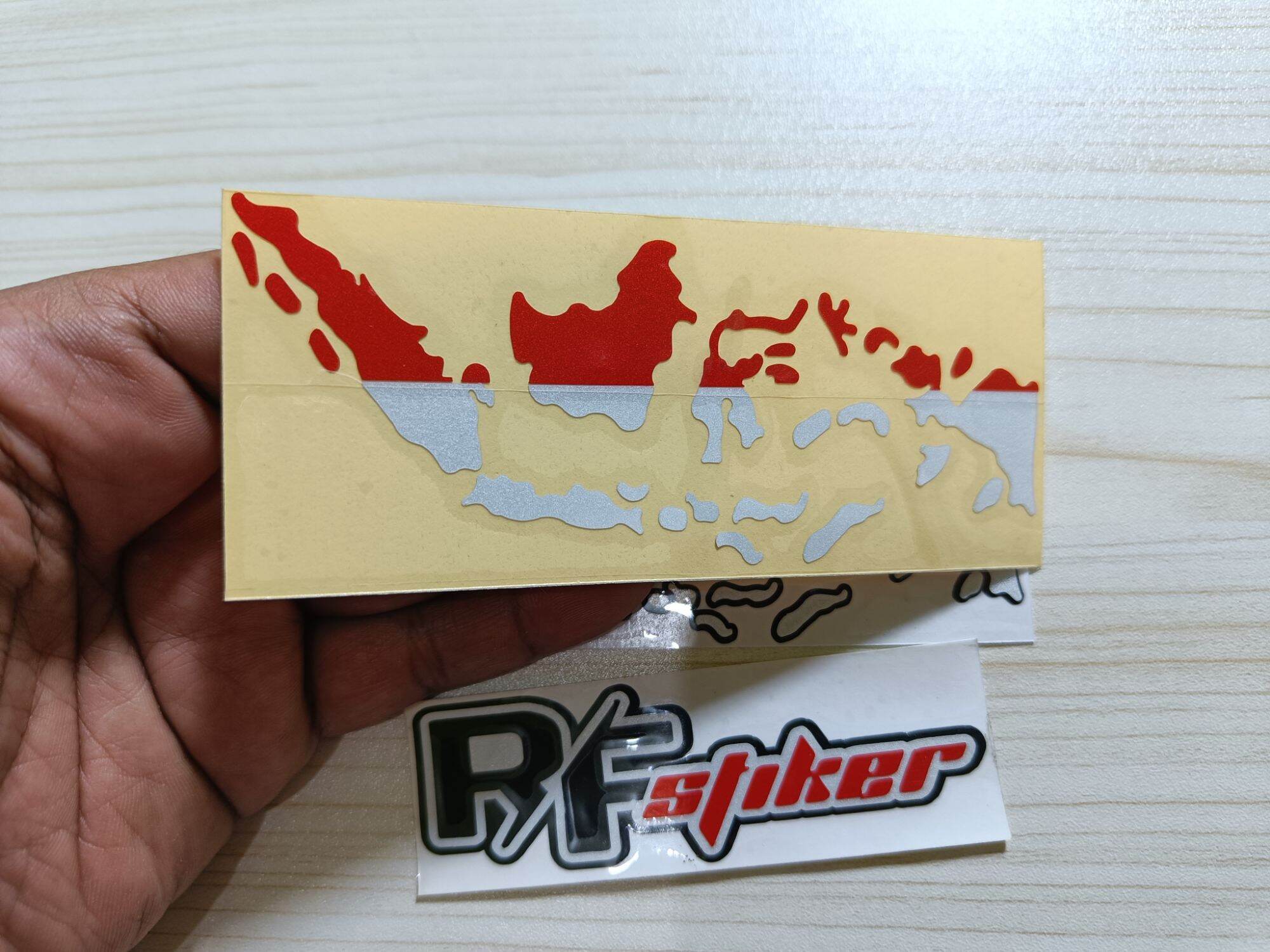Stiker peta Indonesia 12cm sticker cutting peta indonesia | Lazada ...