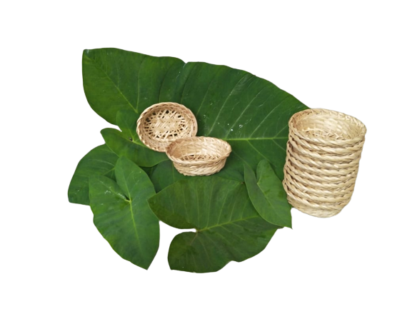 keranjang bambu oval mini kerajinan unik tempat parsel anyaman bambu ...