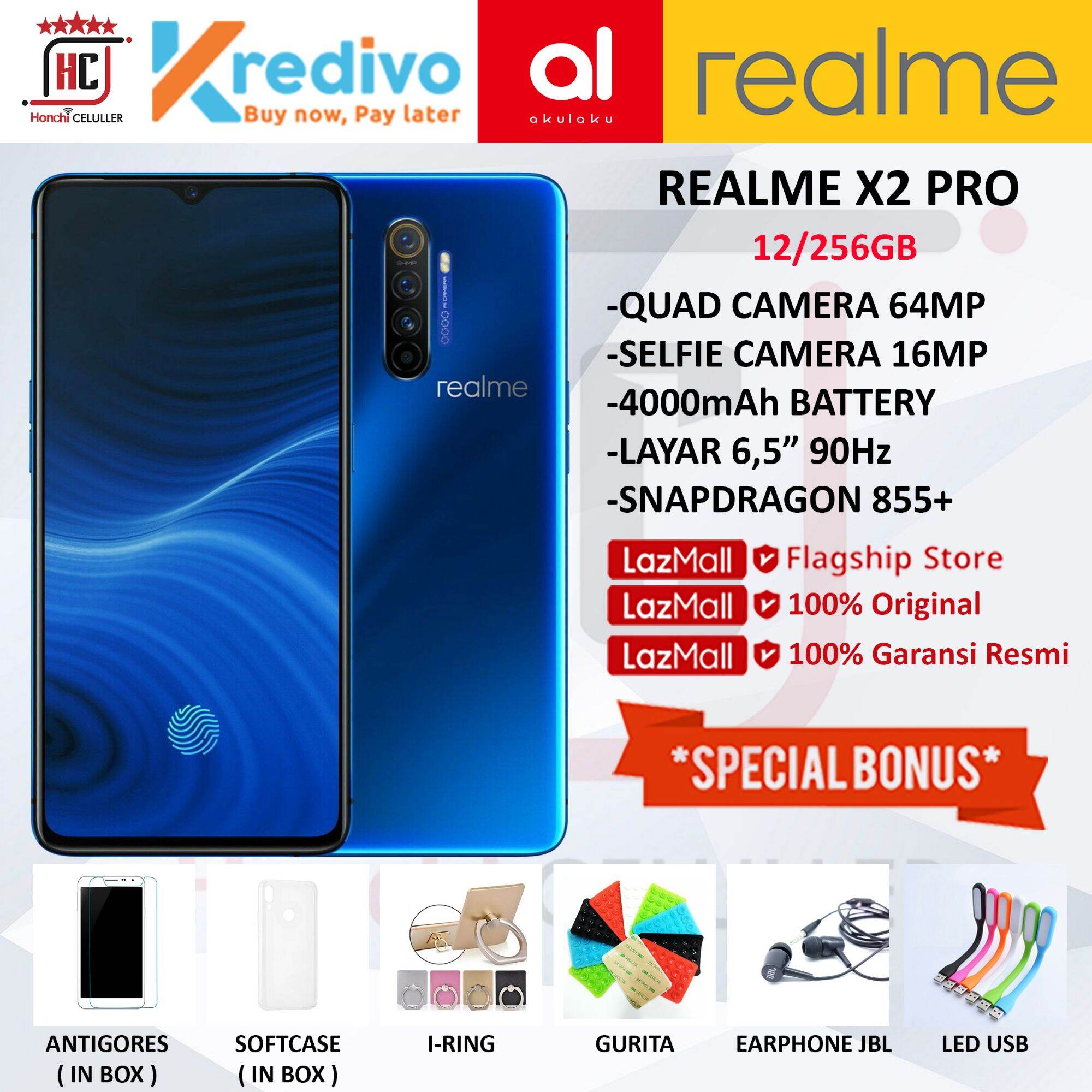 REALME GAMING PHONE X2 PRO 12/256GB GARANSI RESMI ORIGINAL FULL BONUS ...