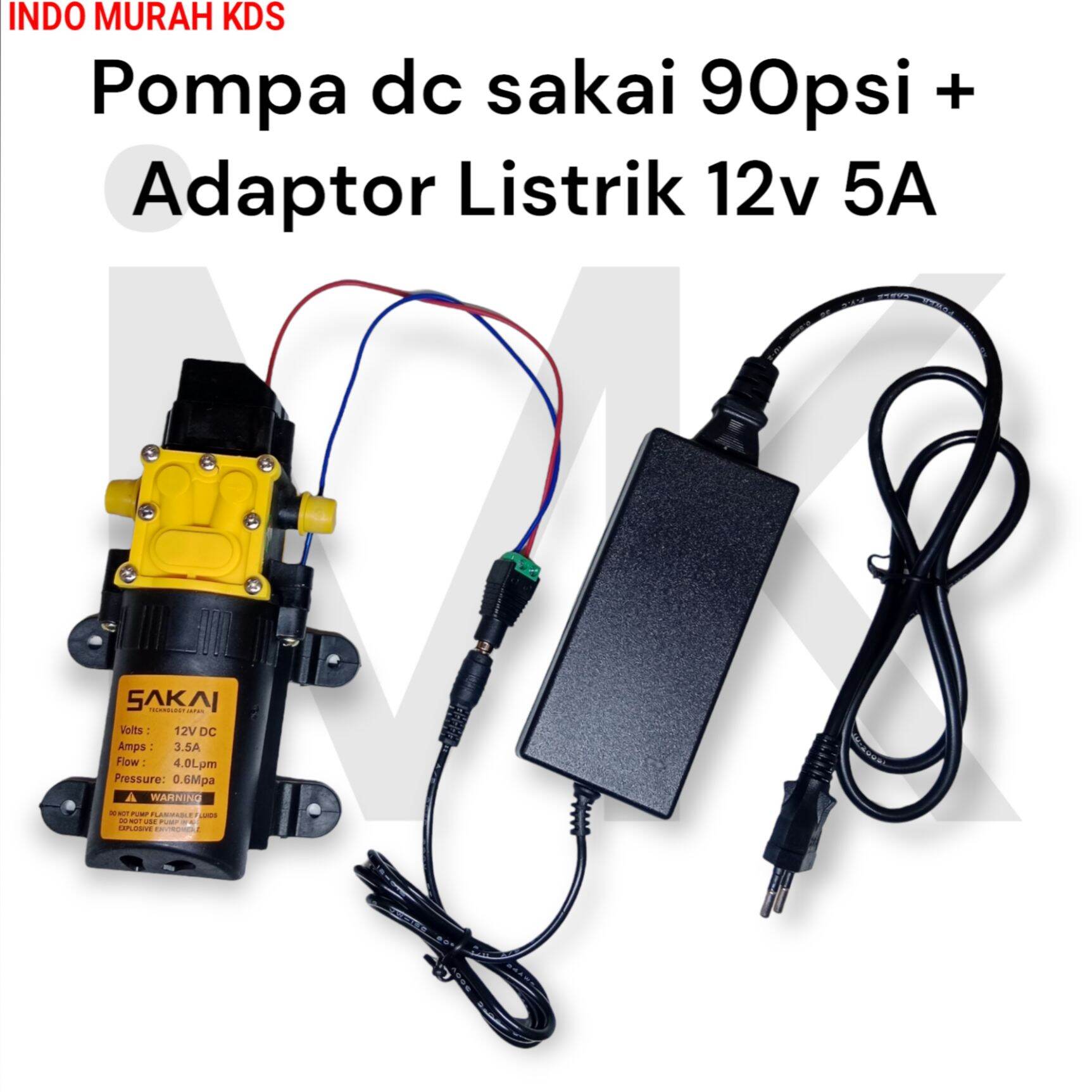 PAKET POMPA AIR OTOMATIS SAKAI 90 PSI DC MESIN STEAM JET CLEANER SPAYER ...