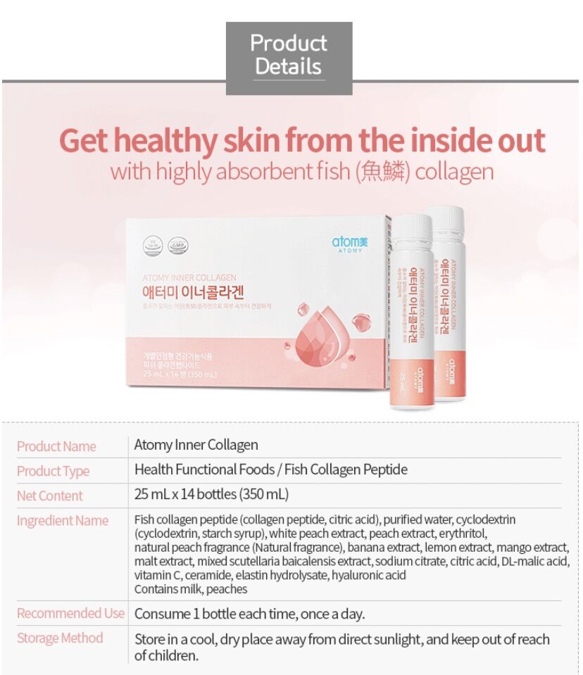 Atomy inner collagen isi 14 botol | Lazada Indonesia
