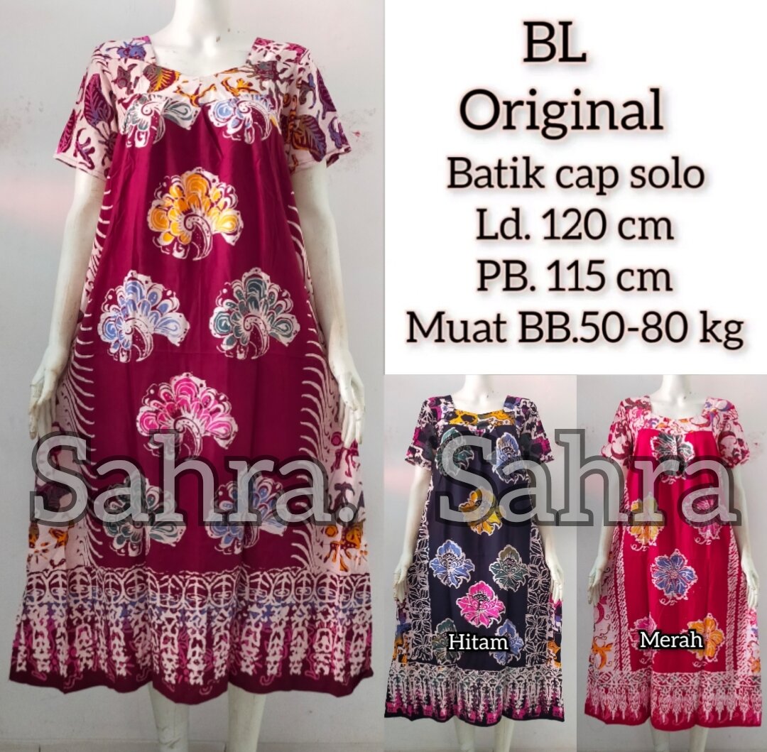SAHRA- DASTER BL TERBARU BATIK SOLO/ DASTER WANITA KEKINIAN/LD.120 CM ...