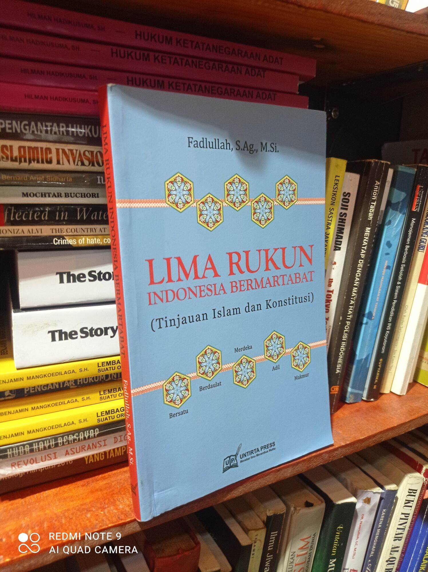 buku lima rukun Indonesia bermartabat Islam konstitusi fadlullah | Lazada Indonesia