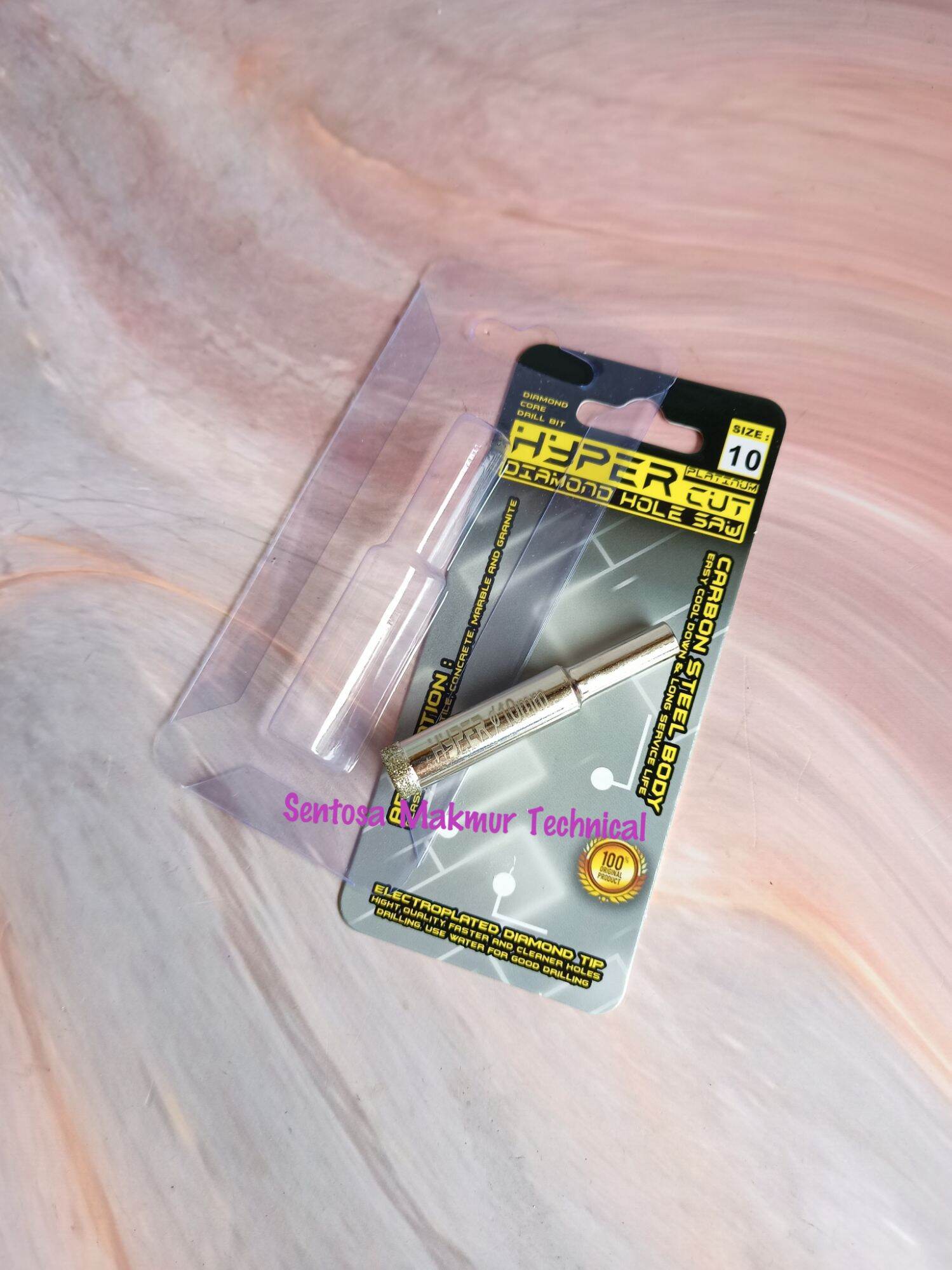 HYPER 10 MM Hole Saw Mata Bor Kaca Keramik Granit Granite Diamond 10mm ...
