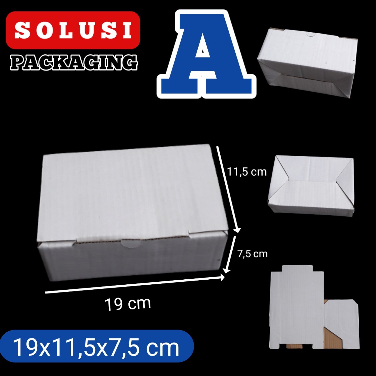 ISI 10 PCS KOTAK KARDUS KARTON BOX SEPATU POLOS TIPE A PUTIH UKURAN ...