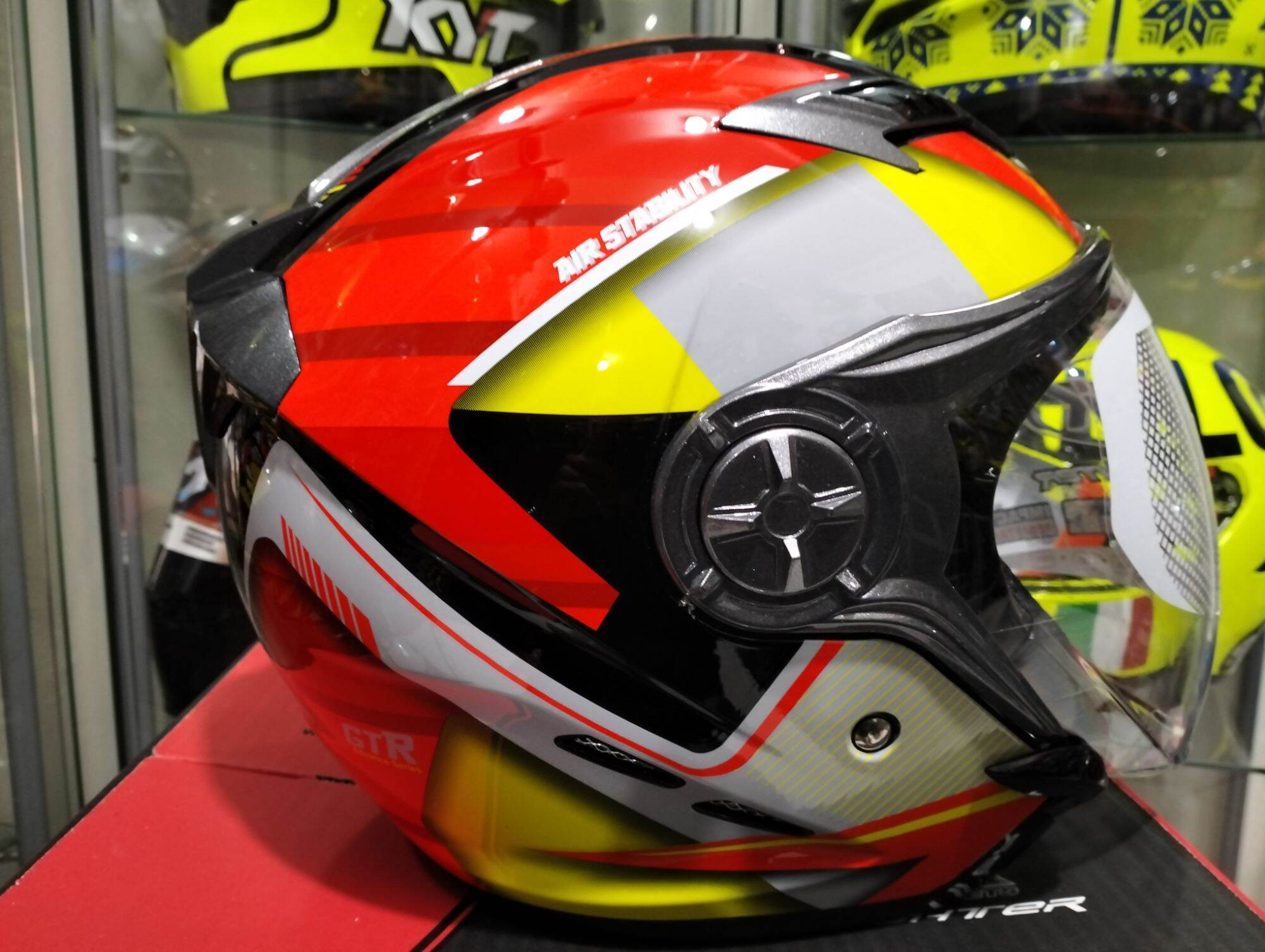 NHK GLADIATOR FIUS ALL WARNA DOBLE VISOR HELM OPEN FACE | Lazada Indonesia