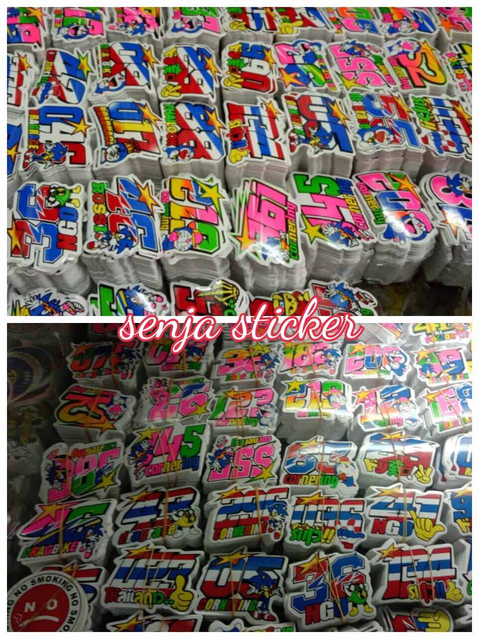 sticker angka roaderace isi 25 campur stiker angka nomor balap | Lazada ...