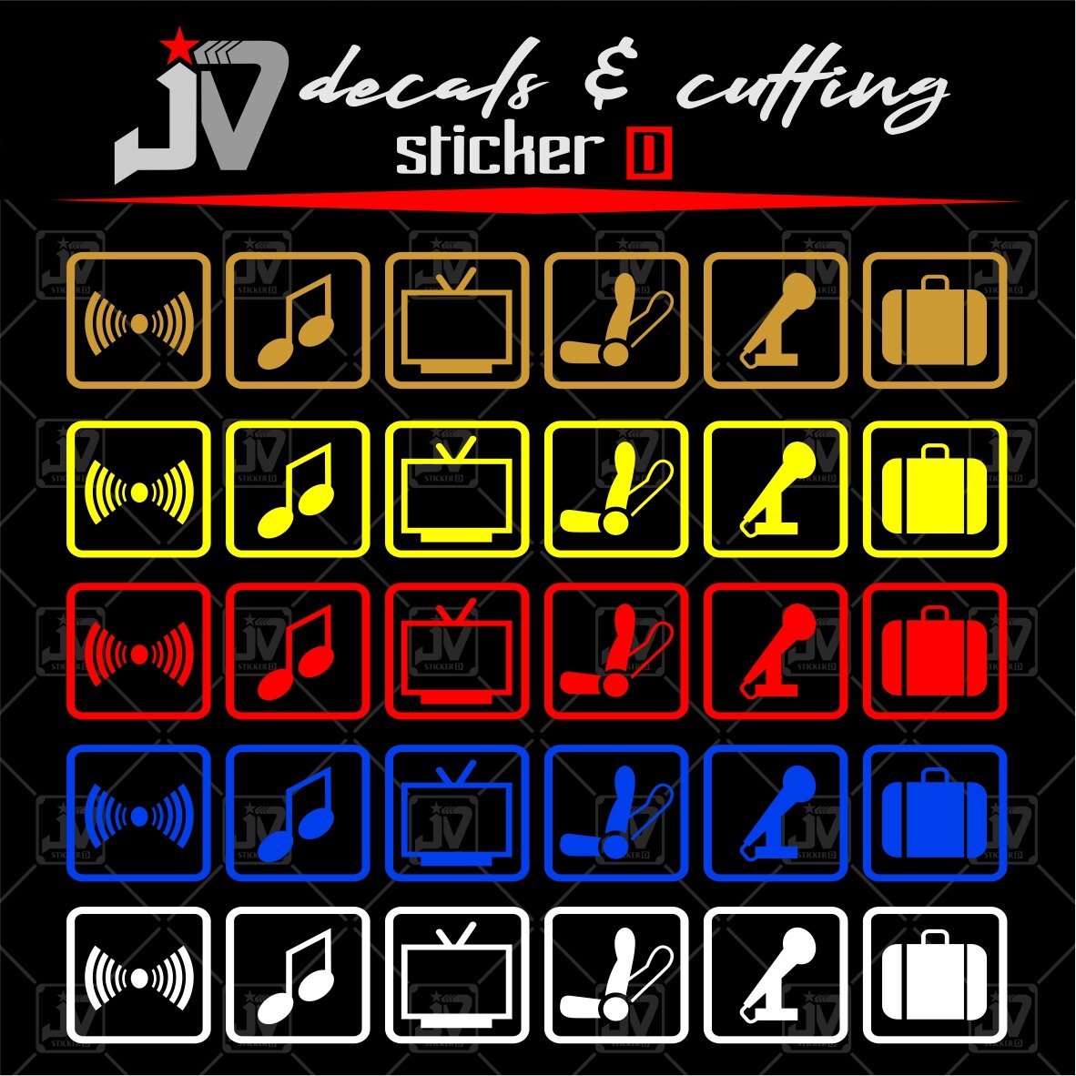 sticker fasilitas buat mobil pickup, truck, bus dan lain lain cutting ...