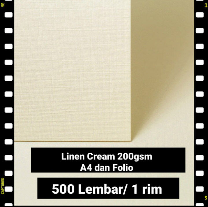 Kertas Linen Cream 200gsm A4 F4 isi 500 Lembar | Lazada Indonesia