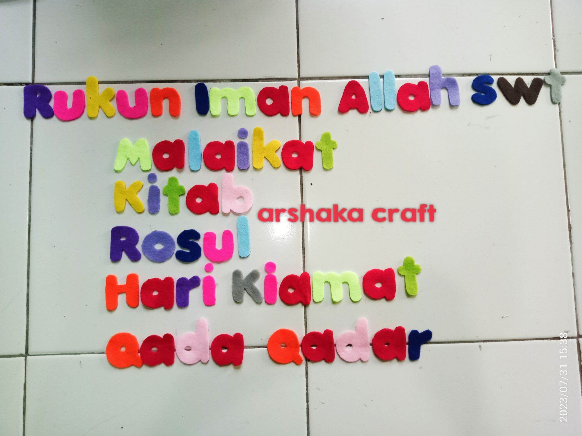 HURUF ALFABET HURUF ABJAD BESAR KECIL UNTUK APLIKASI DARI KAIN FLANEL ...