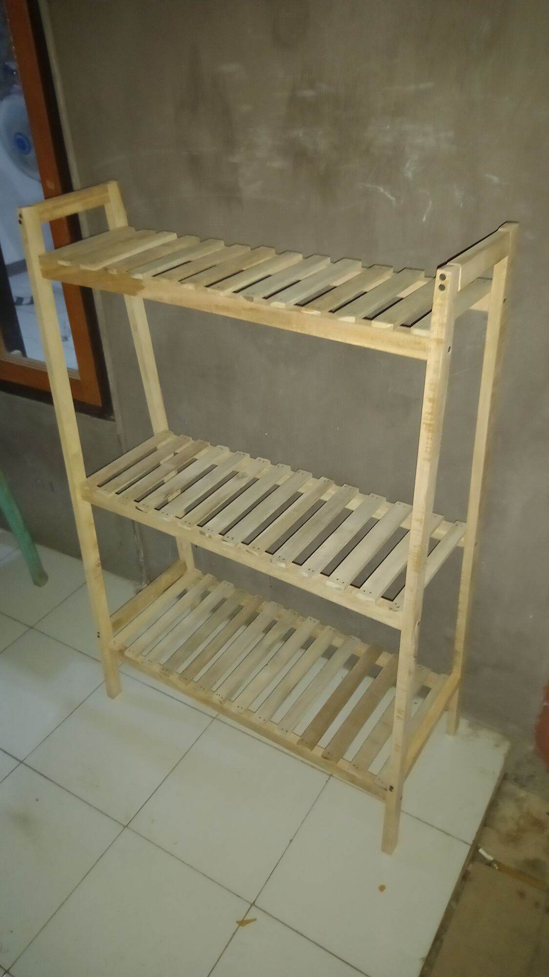 Rak kayu 3 tingkat serbaguna | Lazada Indonesia