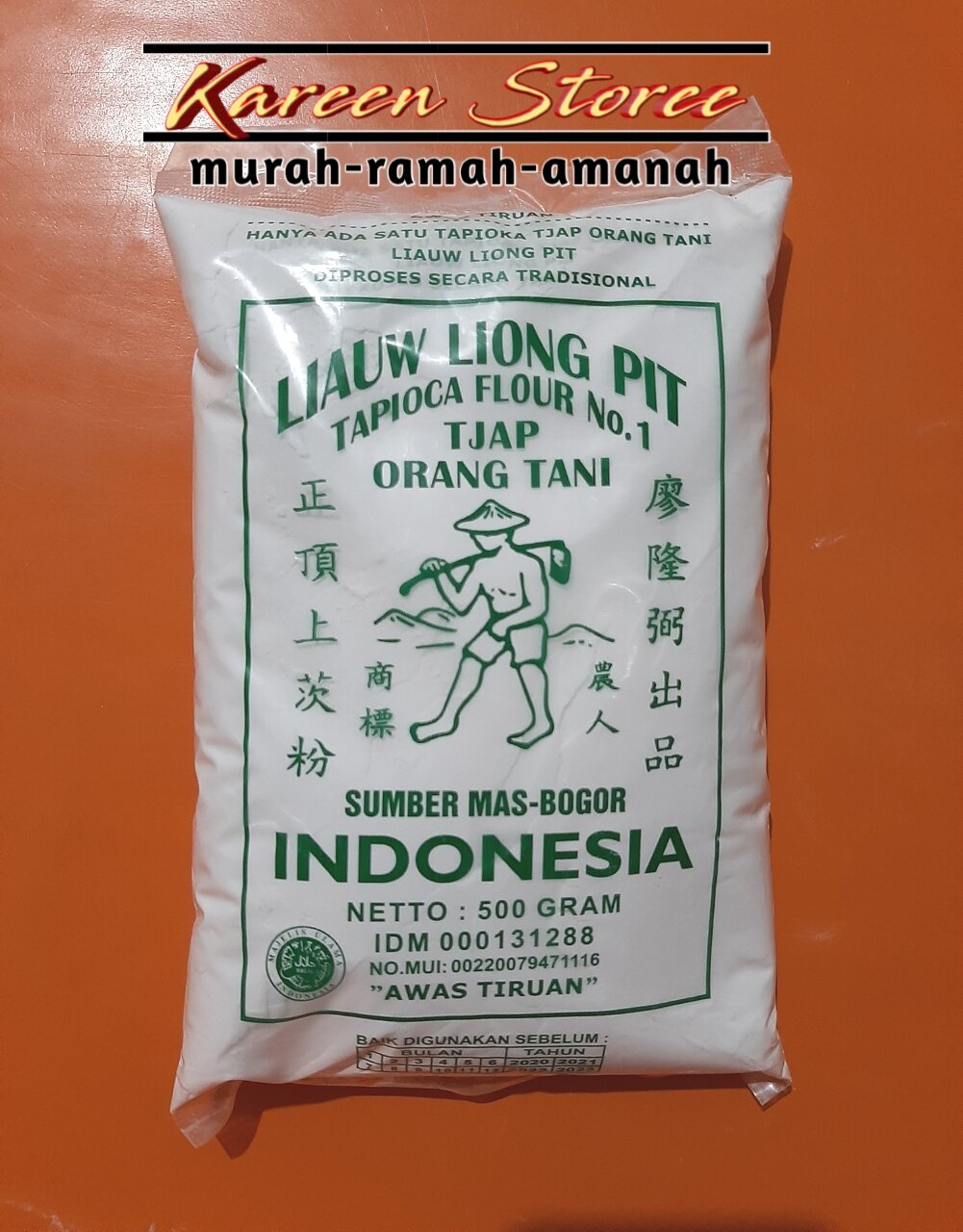Sagu Tani Liauw Liong Pit Asli/Tepung Tapioka kemasan 500gr | Lazada ...