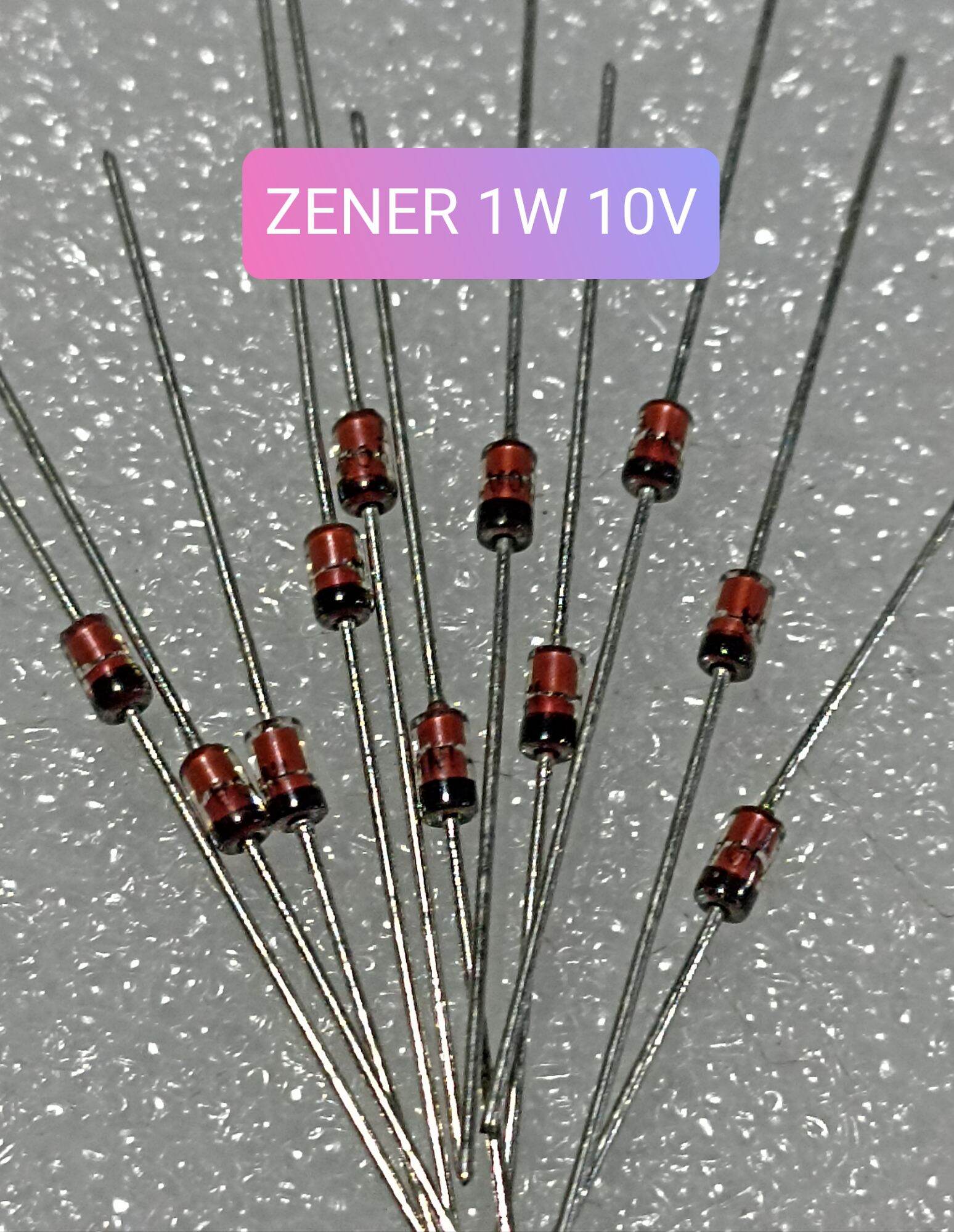 10BUAH DIODA ZENER 1W 10V 1WATT 10VOLT 1 WATT 10 VOLT DIODE ZENER ...