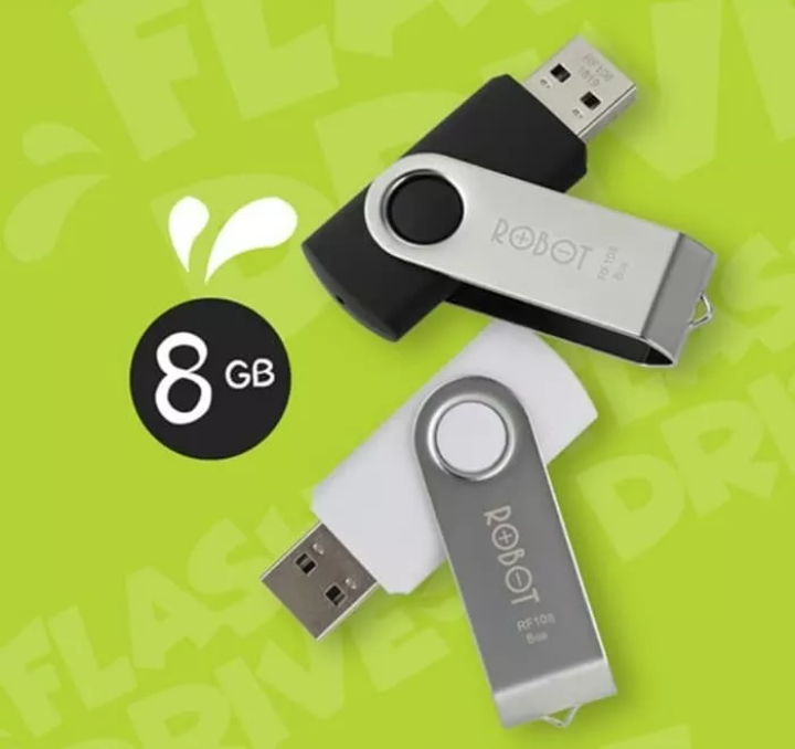 Flash Drive ROBOT RF-108 Kapasitas 8 GB - Flash Disk Robot 8GB | Lazada ...