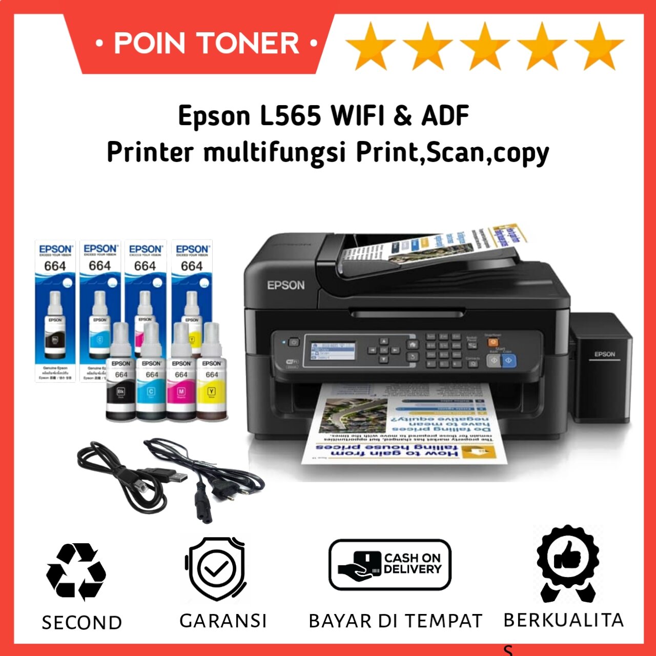 Printer Epson L565 WiFi & Adp Murah Berkualitas | Lazada Indonesia