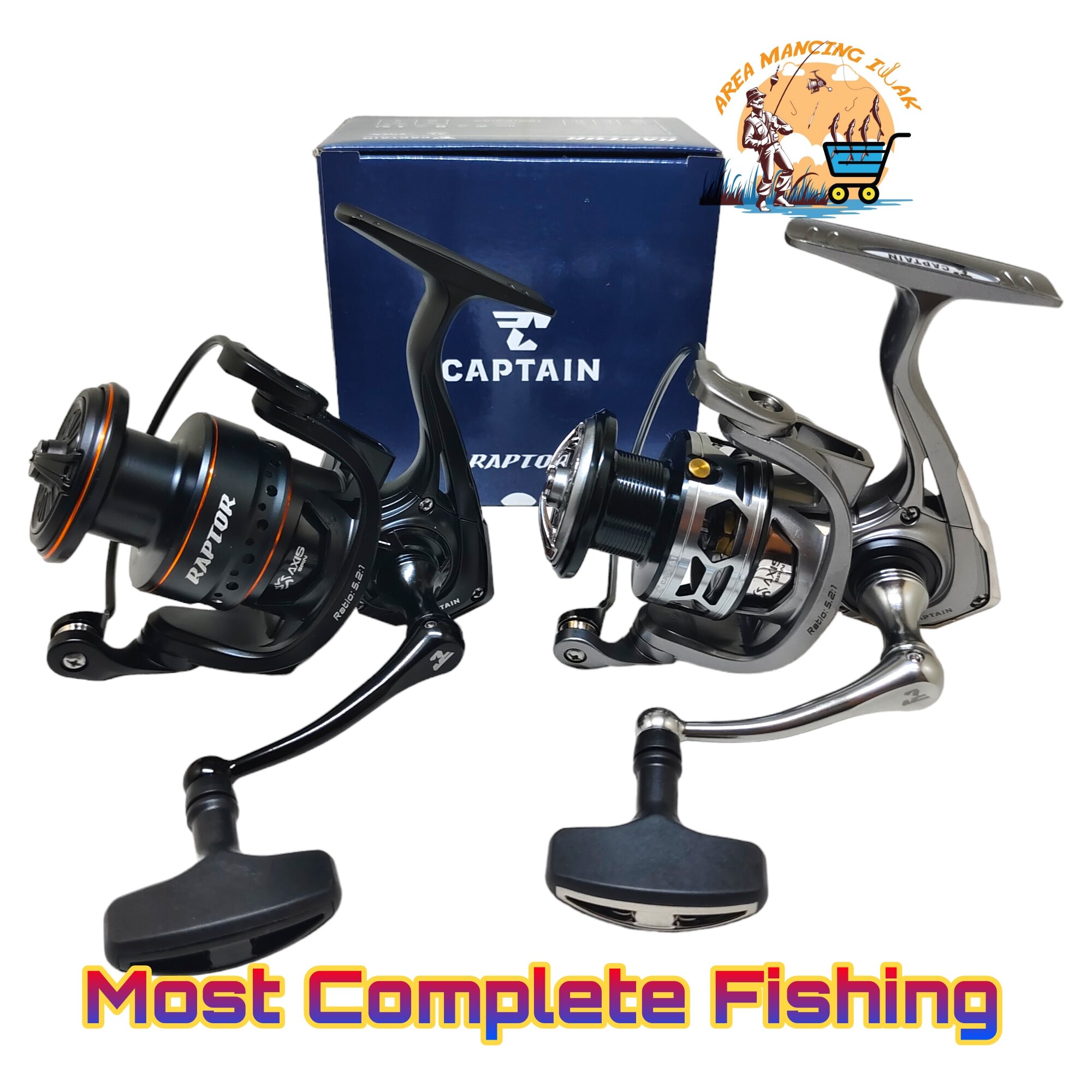 Reel Captain Raptor 1000 2000 3000 4000 6000 | Lazada Indonesia