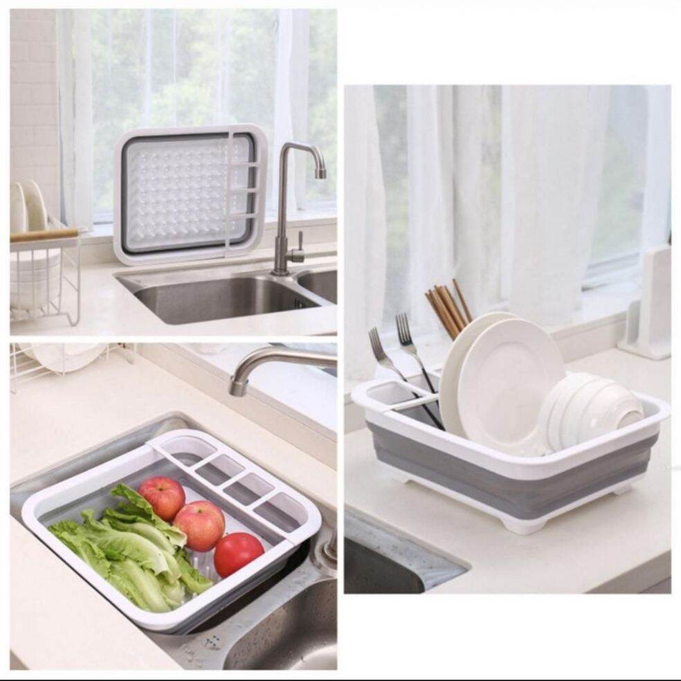 rak piring lipat portable silicon praktis | Lazada Indonesia