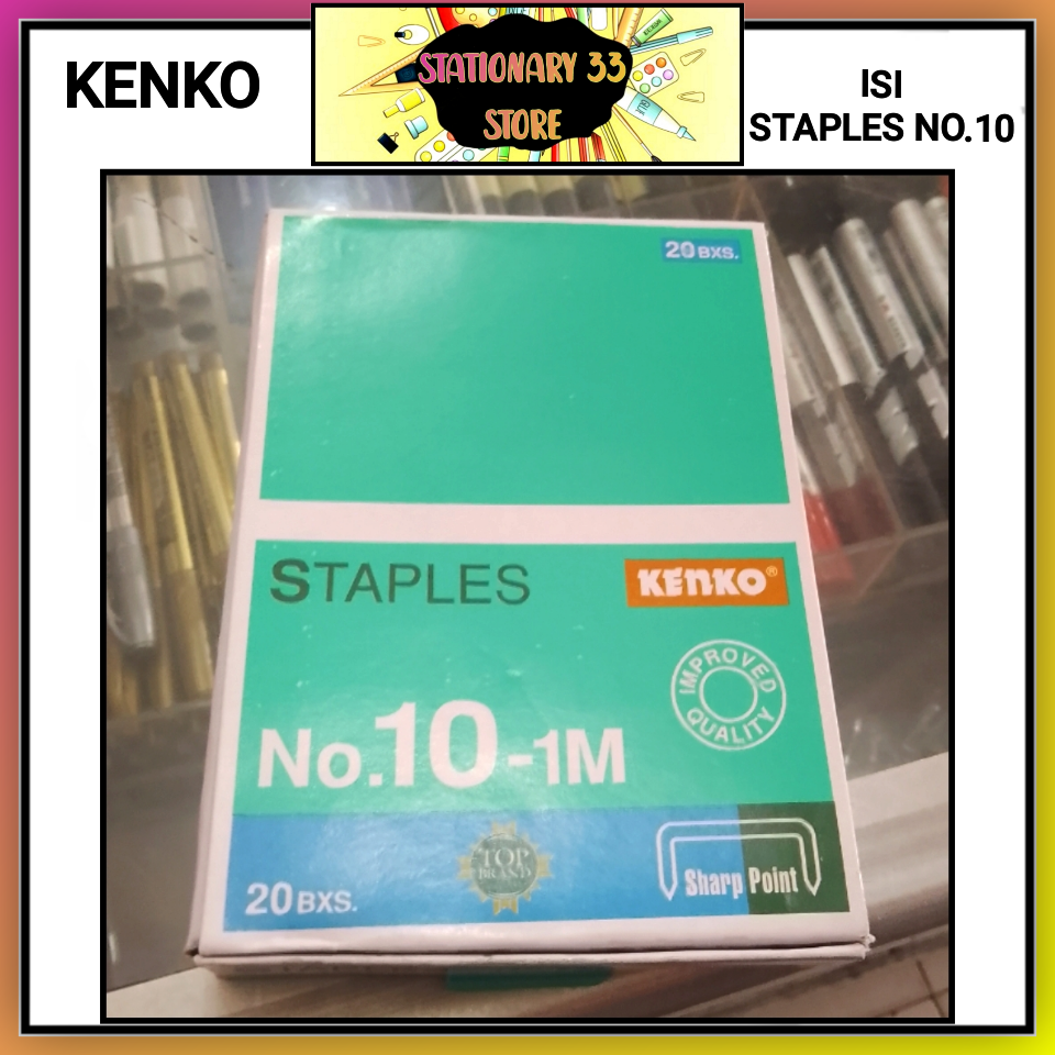 Isi Staples Kenko HD-10 / Isi Hekter 1 Pak isi 20 Kotak | Lazada Indonesia Isi Staples Kenko HD-10 / Isi Hekter 1 Pak isi 20 Kotak | Lazada Indonesia