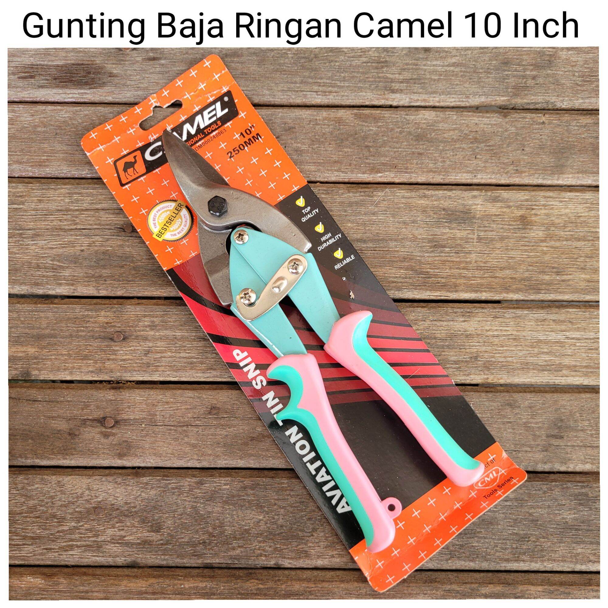 Gunting Baja Ringan Seng Camel CrV / Gunting Holo Galvalum Plat Lurus ...