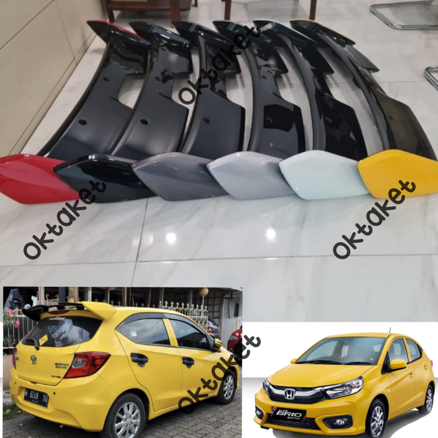 spoiler belakang urbanite all new Brio 2018 2020 2023 Warna body Tipe ...