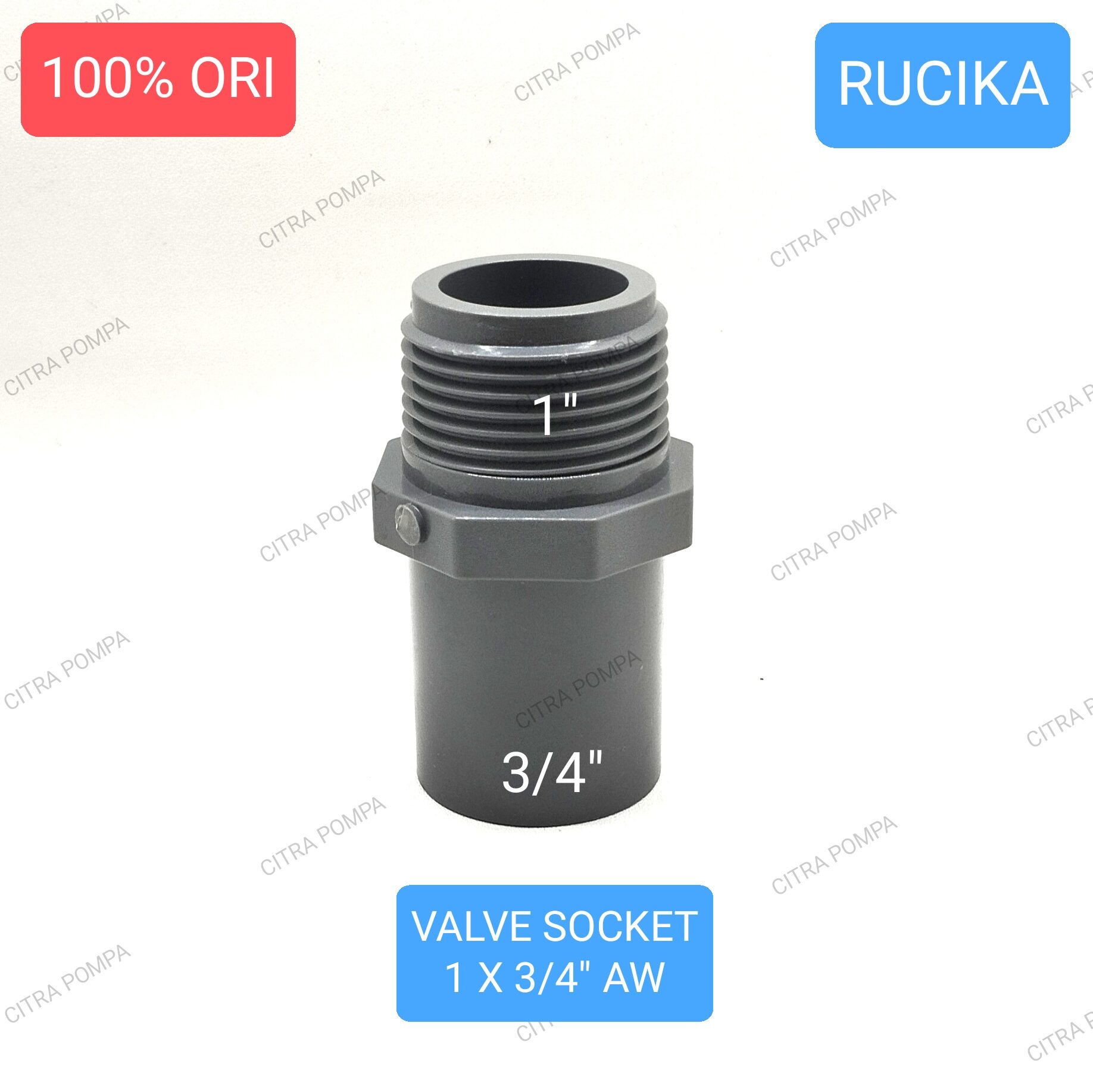RUCIKA SDL 1 X 3/4" AW / VALVE SOCKET 1 X 3/4" AW / SOCK DRAT LUAR 1 X ...