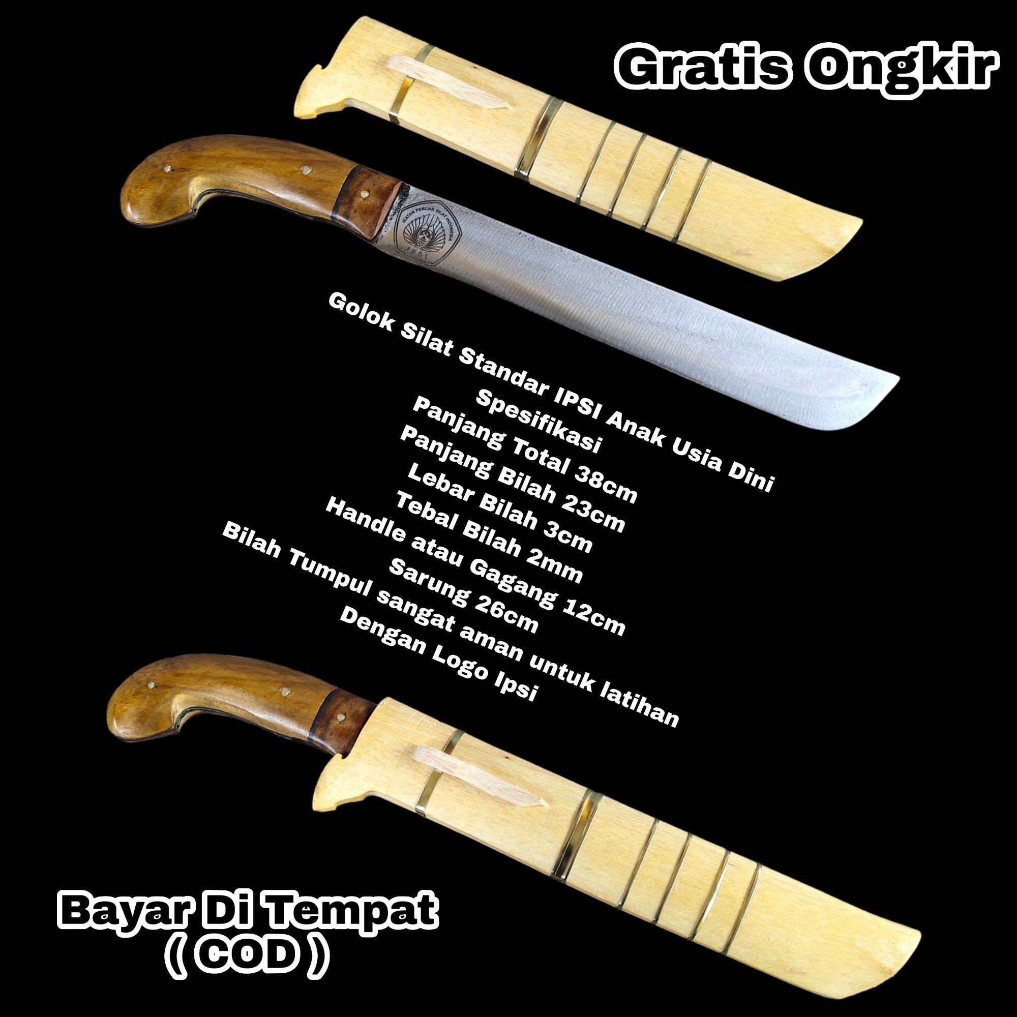 GOLOK SILAT TUMPUL LOGO IPSI STANDAR USIA DINI SD | Lazada Indonesia