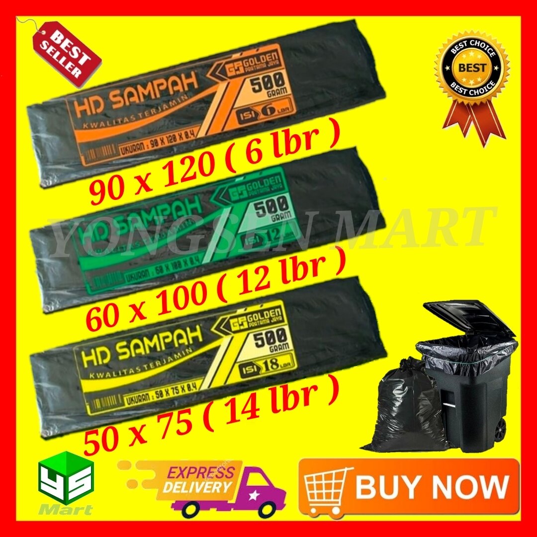 Kantong sampah plastik 90 x 120 | Lazada Indonesia