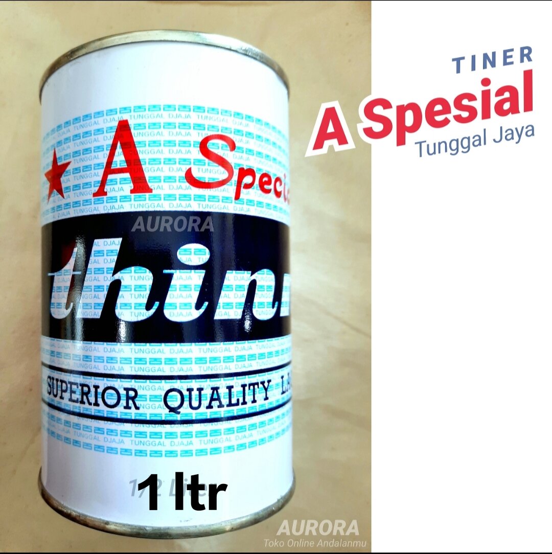 Tiner A Spesial 1 ltr Tunggal Jaya Thinner Special Thiner 1 Liter ...