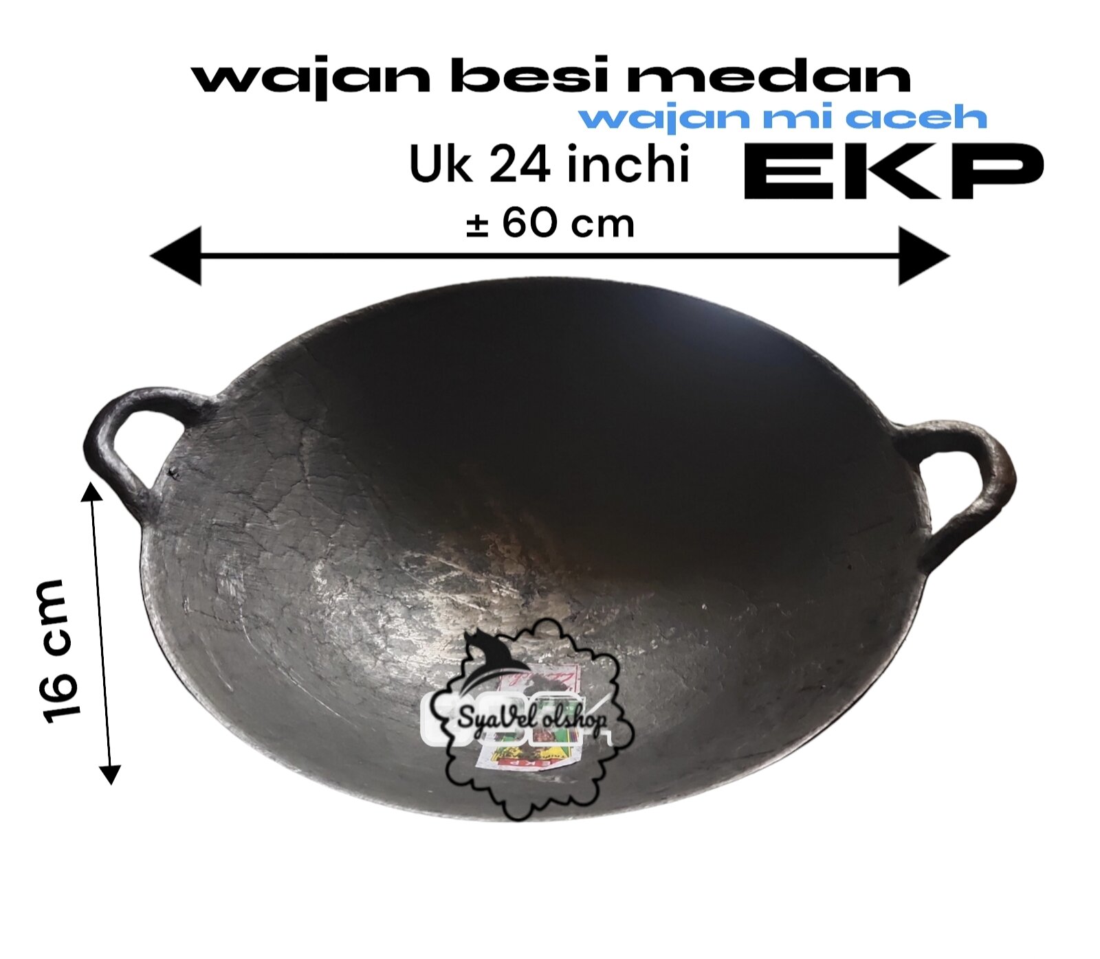 wajan besi medan/wajan mi aceh 24 inchi 60 cm | Lazada Indonesia