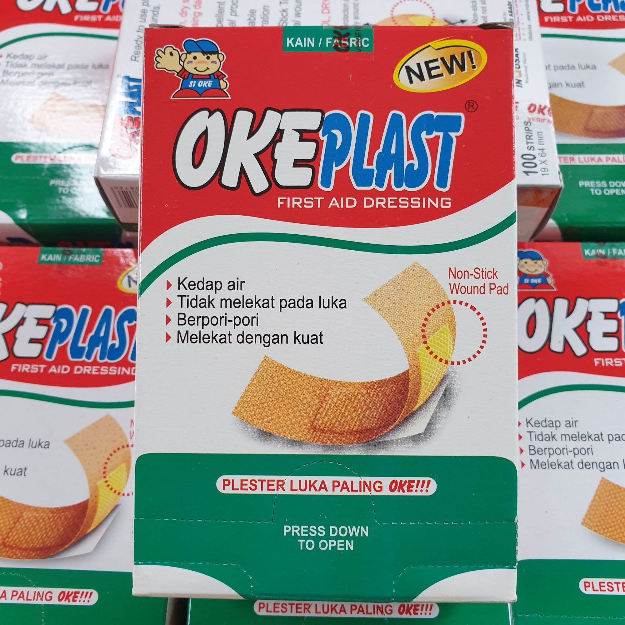 Okeplast 1 Box isi 100 Plester Luka Okeplast | Lazada Indonesia