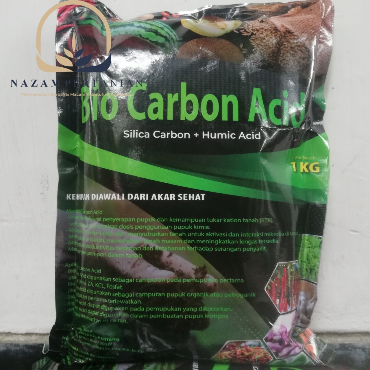BIO CARBON ACID Pupuk Silica Carbon + Humic Acid Kemasan 1 Kg | Lazada ...