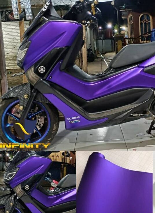 Sticker Skotlet Ungu Purple Metalik Krom Doff Skotlet Motor Doff Ungu ...
