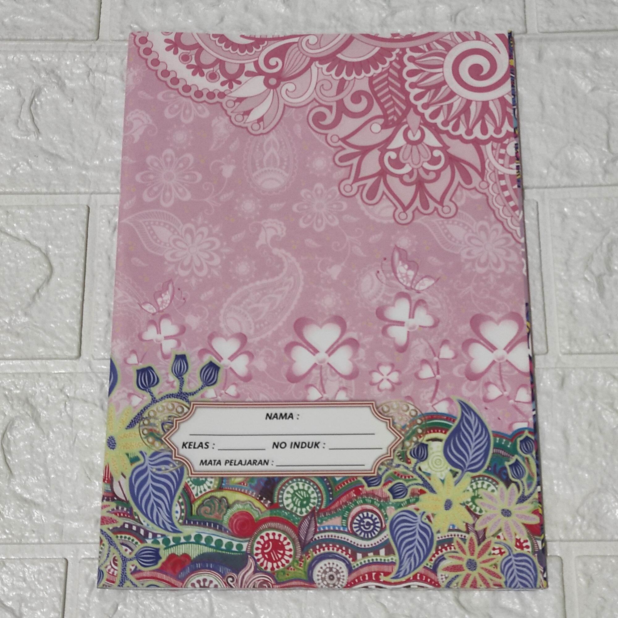 Sampul Buku Motif Batik Ukuran Kwarto Full Color 20 Lembar Sampul
