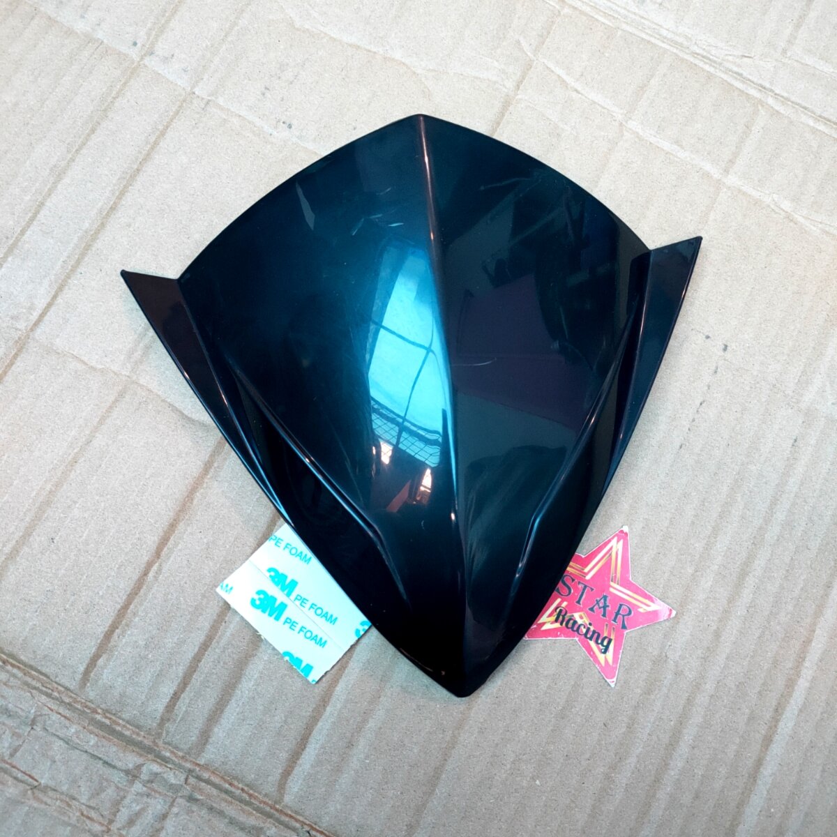 (free Double tape) Visor beat fi 2013-2014 injeksi warna hitam kilat ...