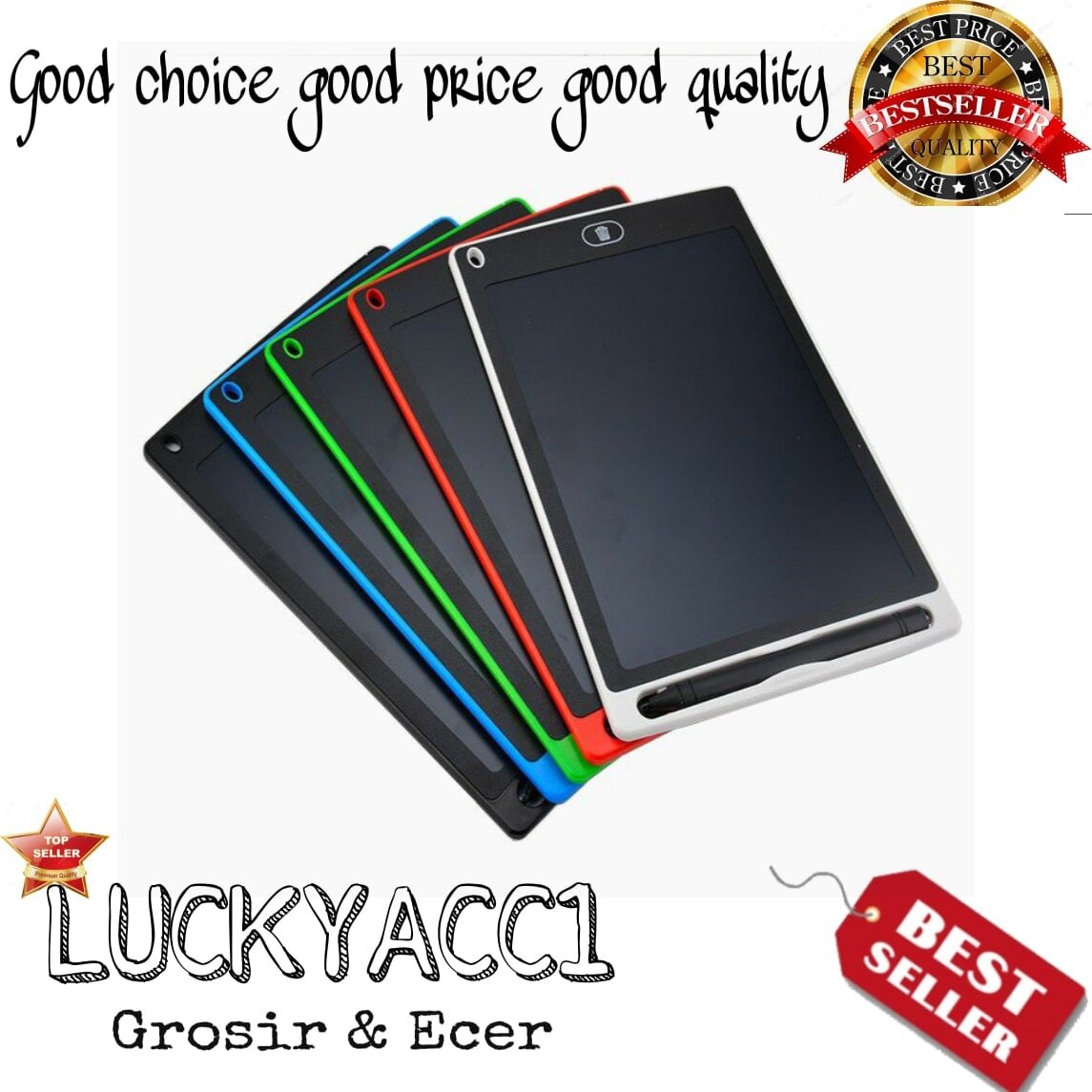 LC - LCD drawing writing tablet 8.5" inch papan tulis anak dewasa board ...