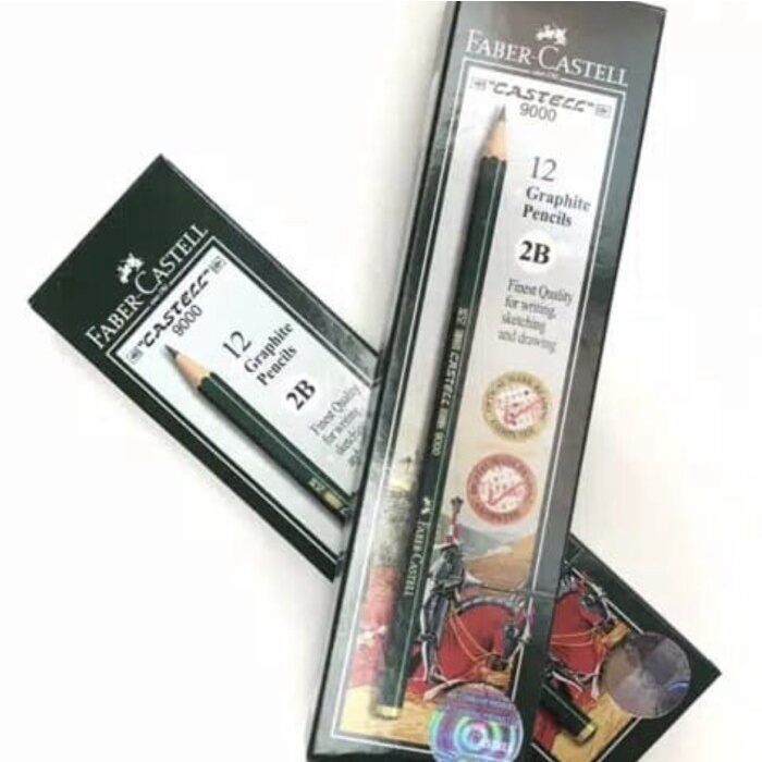 PENSIL 2B FABER CASTELL PENSIL KAYU UJIAN ISI 12 PCS BISA COD | Lazada ...