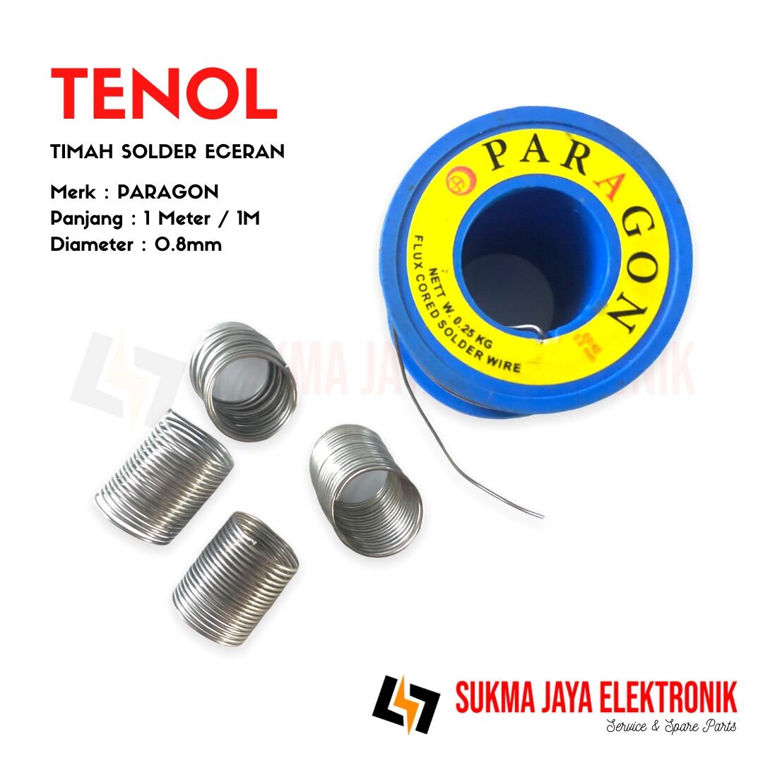 TENOL PARAGON 1 Meter Ecer Timah Solder Eceran 1M | Lazada Indonesia