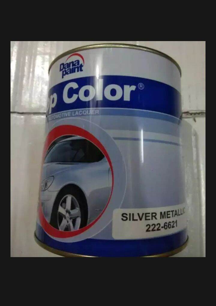 CAT DUCO TOP COLOR DANAPAINT PUTIH / HITAM / SILVER 1 KG | Lazada Indonesia