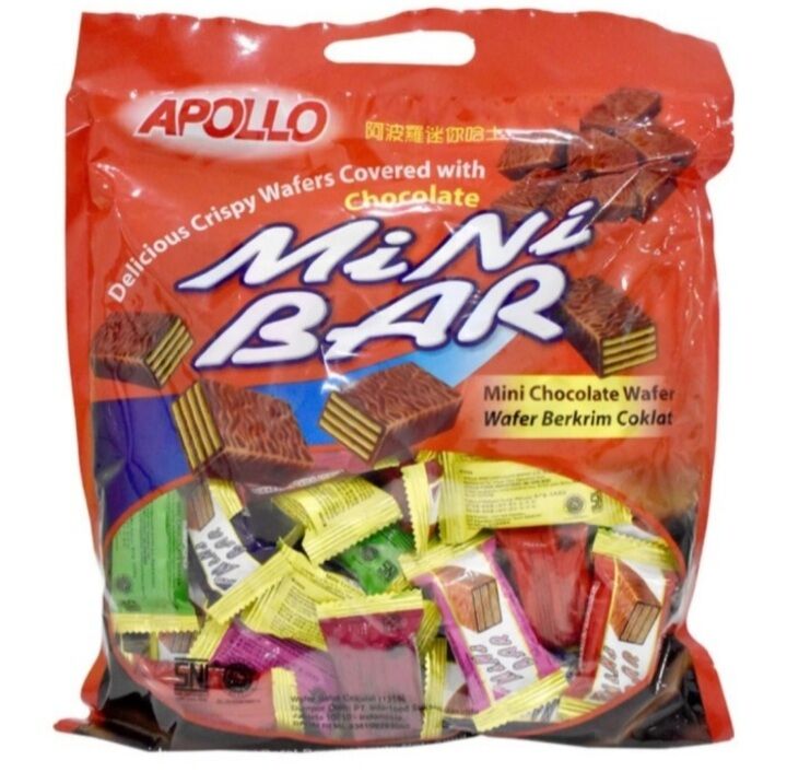 WAFER BERKRIM COKELAT | APOLLO MINI BAR WAFER CHOCOLATE | Lazada Indonesia
