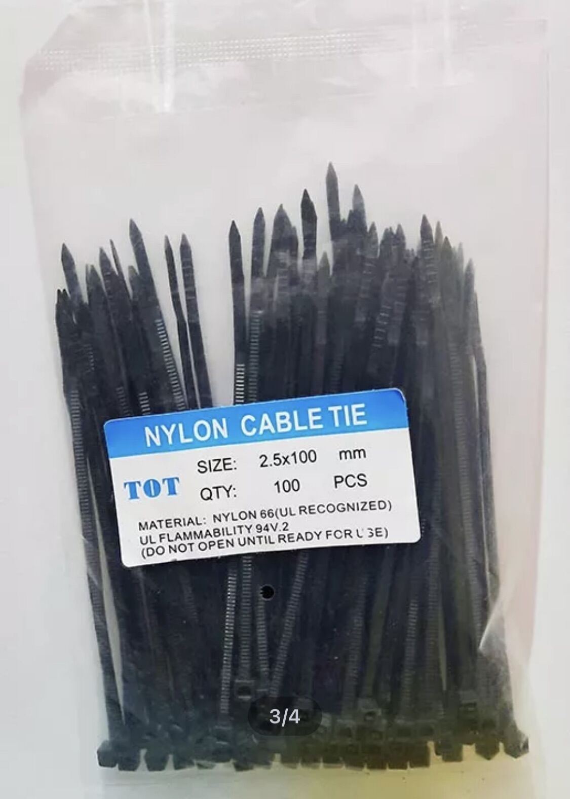 tali tiss ukuran 100mm isi 100pcs cable ties kabel tis | Lazada Indonesia