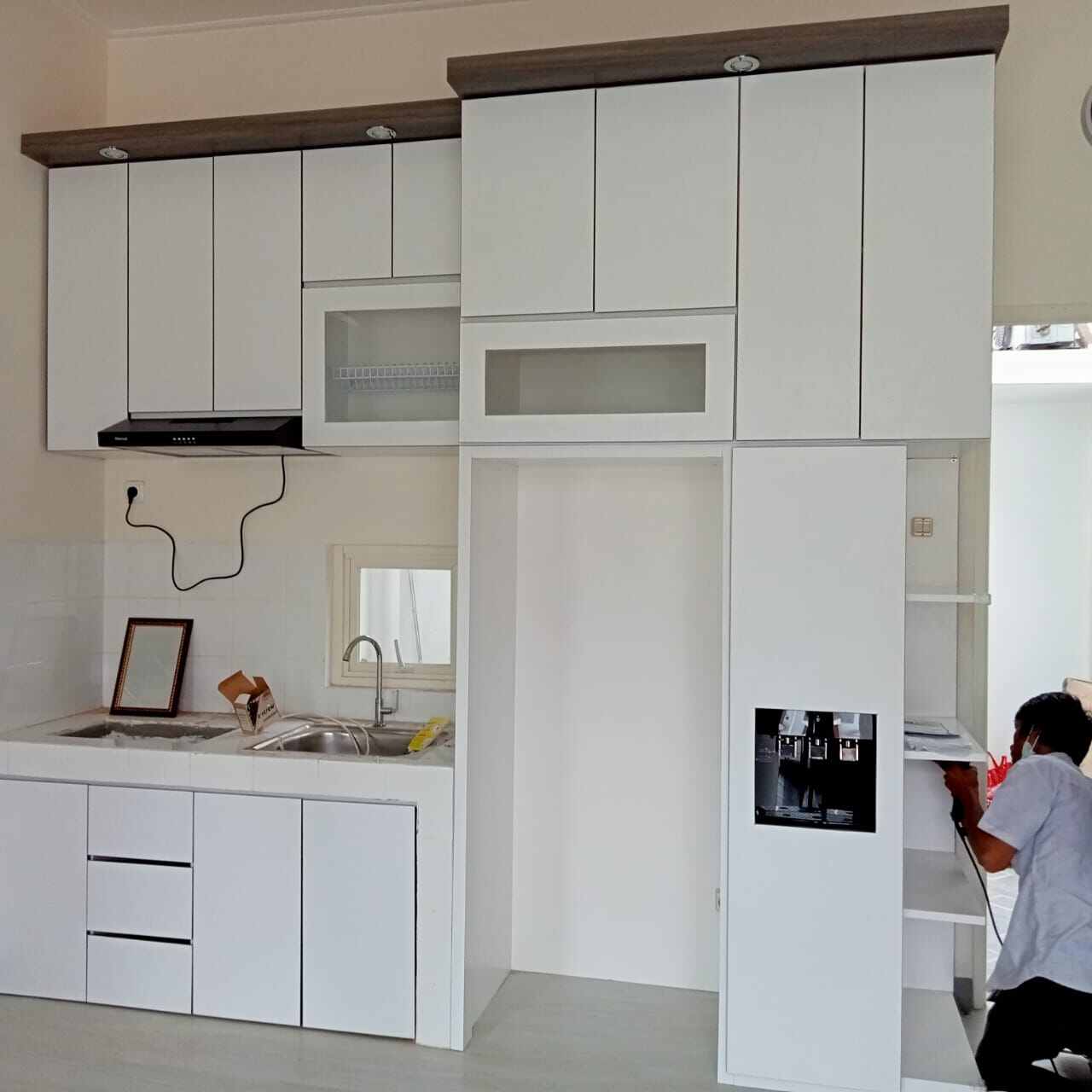 kichen set minimalis /kichen set dapur / kichen set hpl | Lazada Indonesia